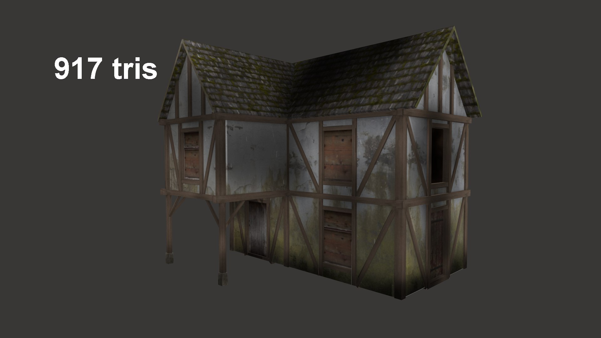 3D Medieval Pack Houses - TurboSquid 1629125