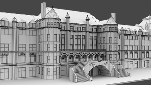 3D building museum city - TurboSquid 1666275