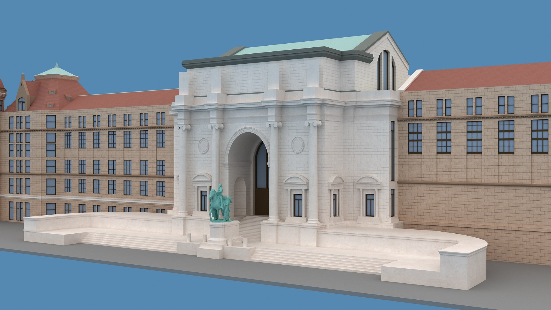 3D building museum city - TurboSquid 1666275