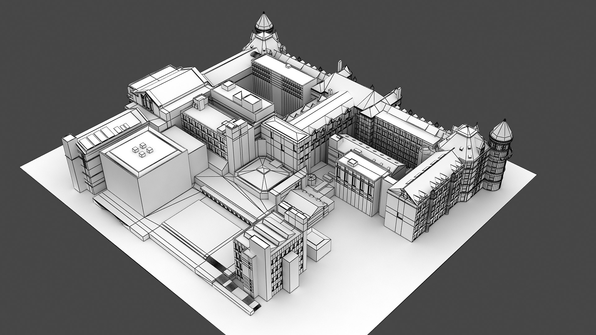 3D building museum city - TurboSquid 1666275