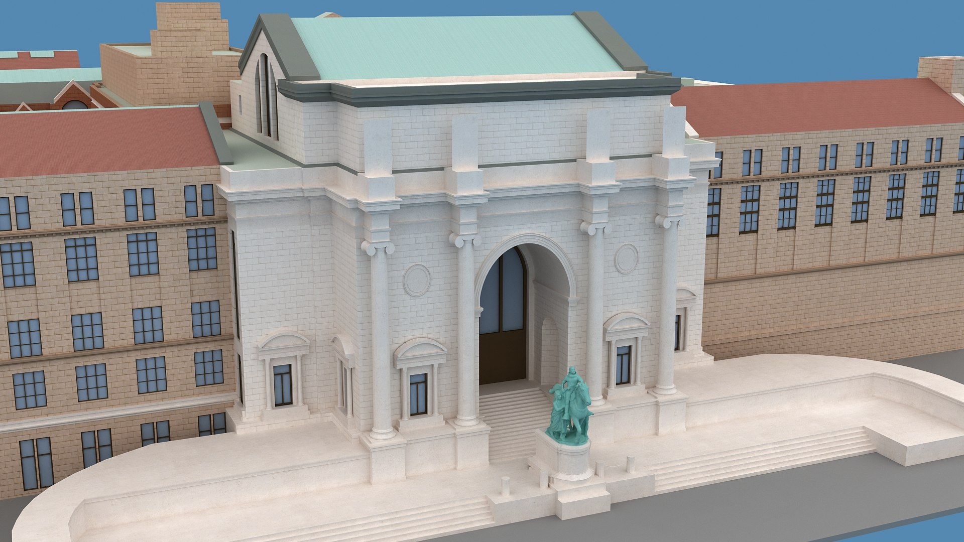 3D Building Museum City - TurboSquid 1666275