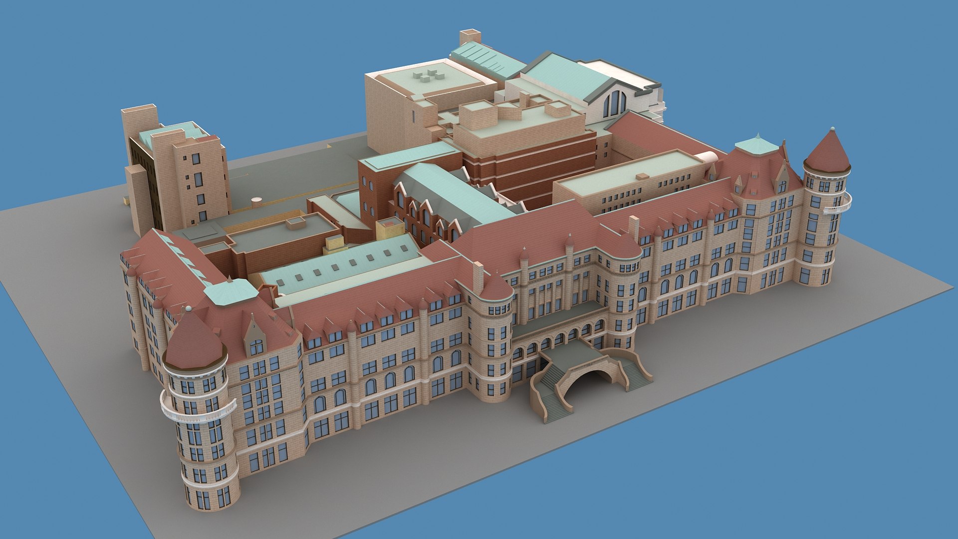 3D Building Museum City - TurboSquid 1666275