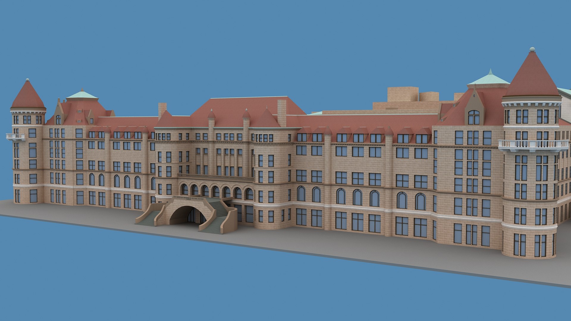 3D Building Museum City - TurboSquid 1666275