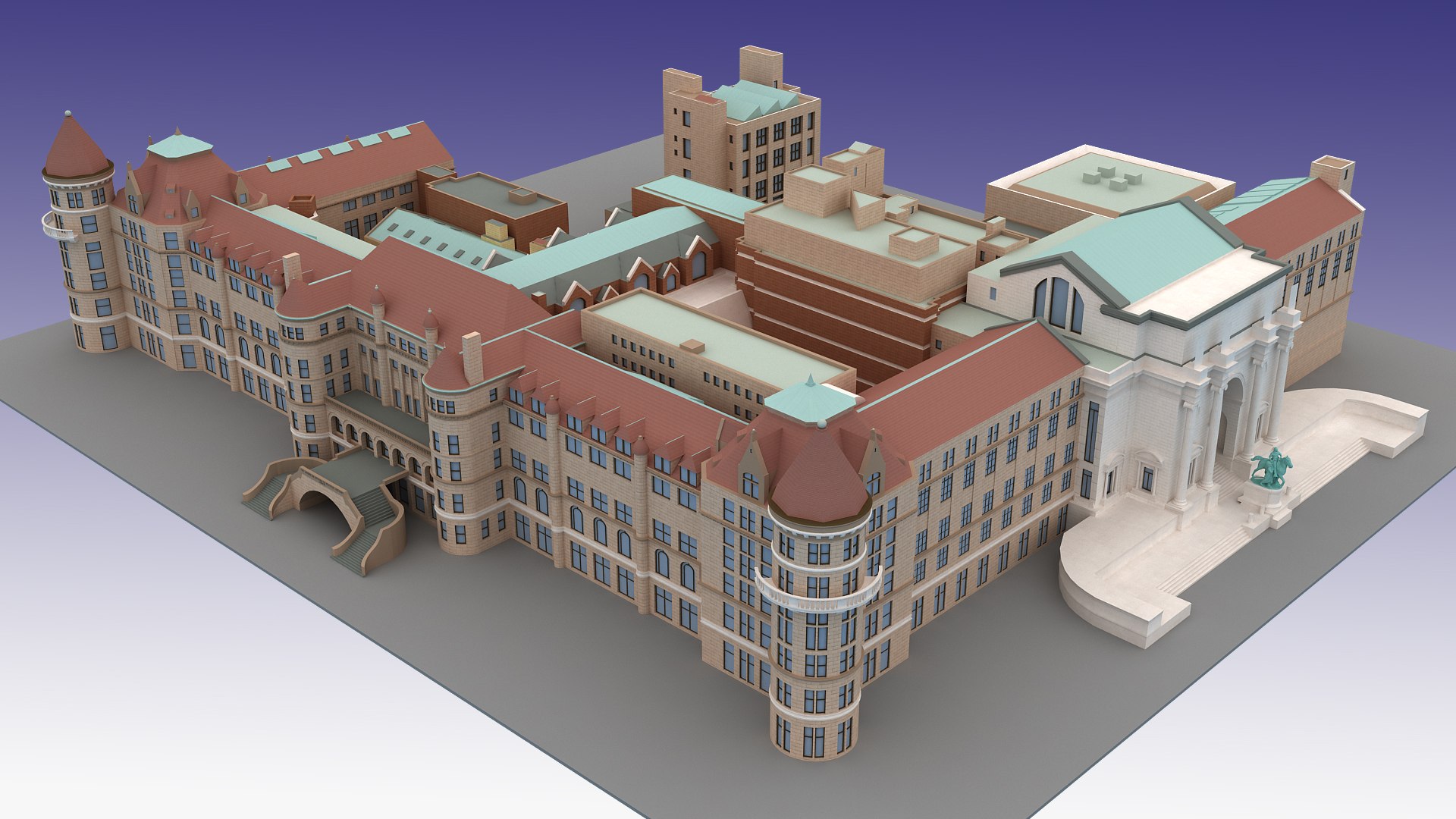 3D Building Museum City - TurboSquid 1666275