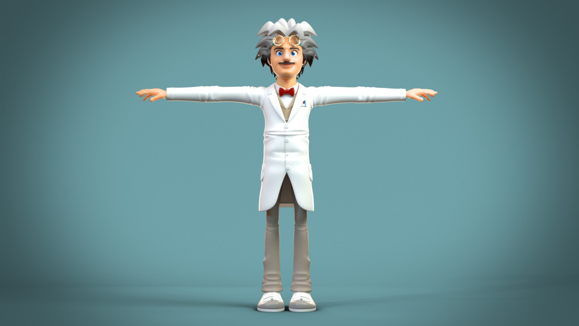 3D Professor Cartoon Model Model - TurboSquid 2207802
