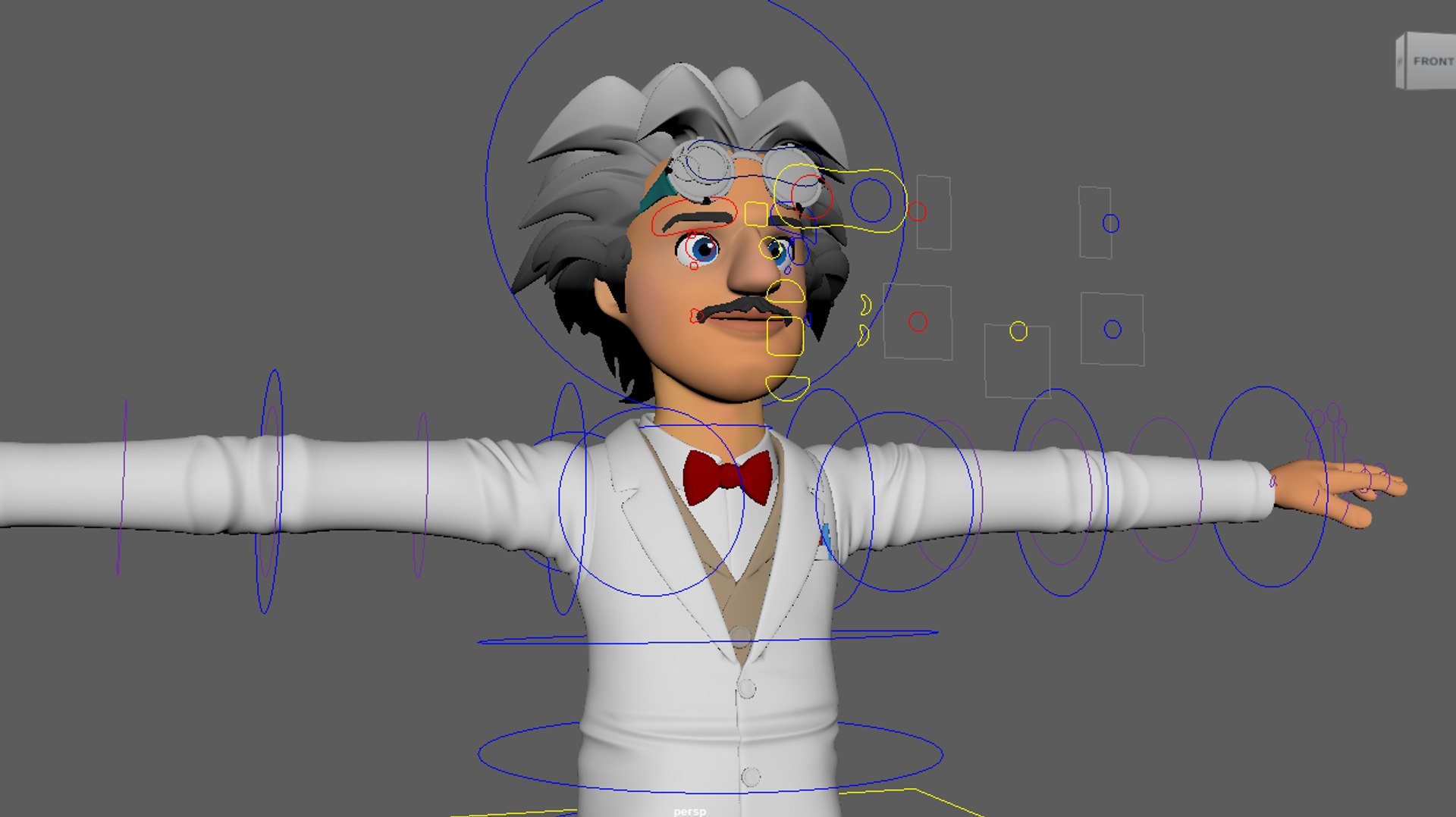3D Professor Cartoon Model Model - TurboSquid 2207802