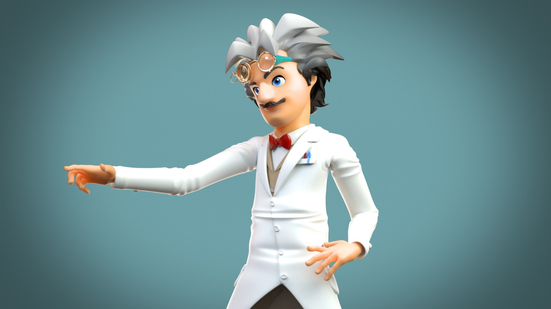 3D Professor Cartoon Model Model - TurboSquid 2207802