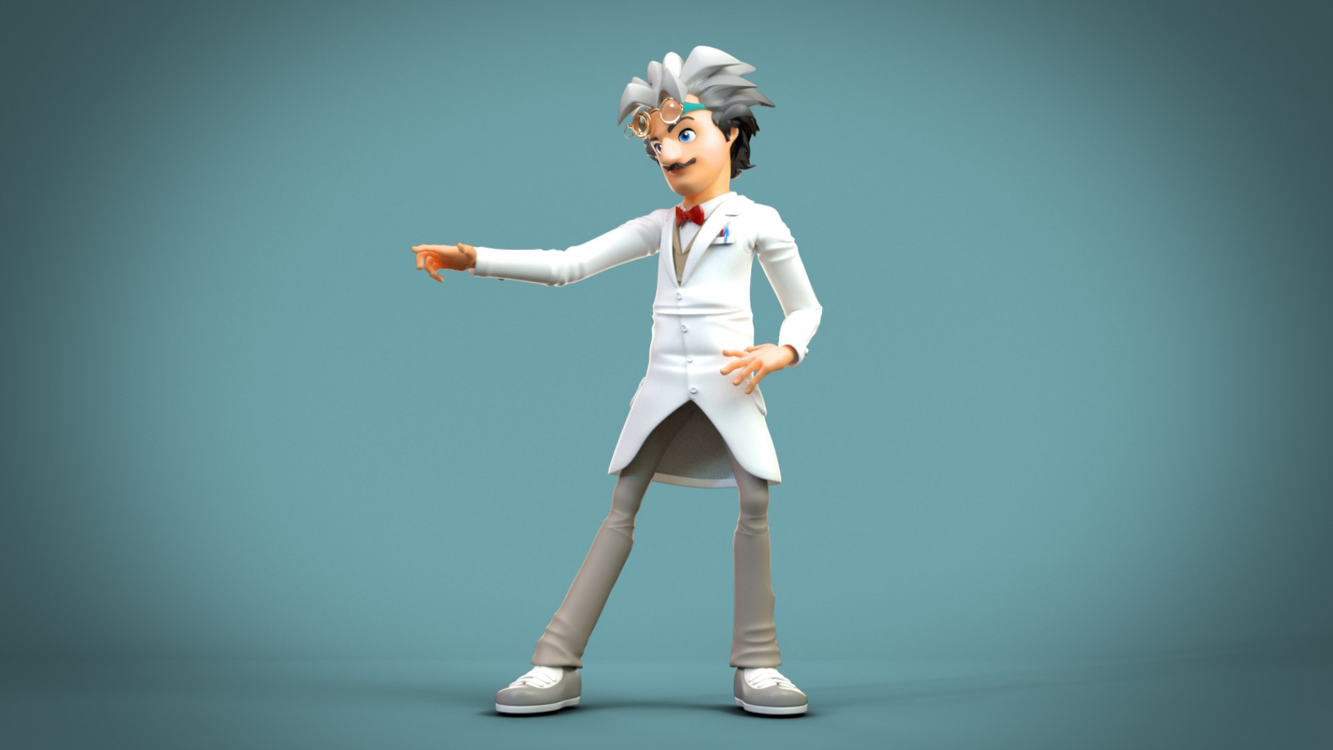 3D Professor Cartoon Model Model - TurboSquid 2207802