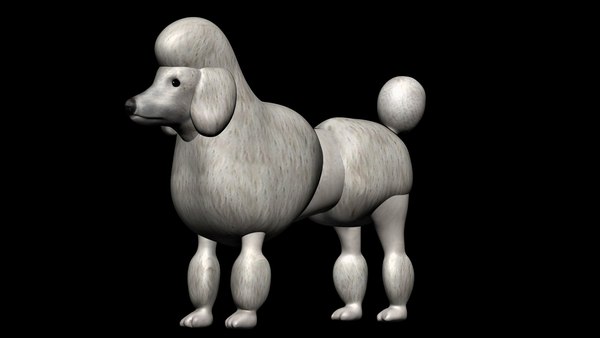 modelo 3d Perro Poodle Low Poly - TurboSquid 1715698