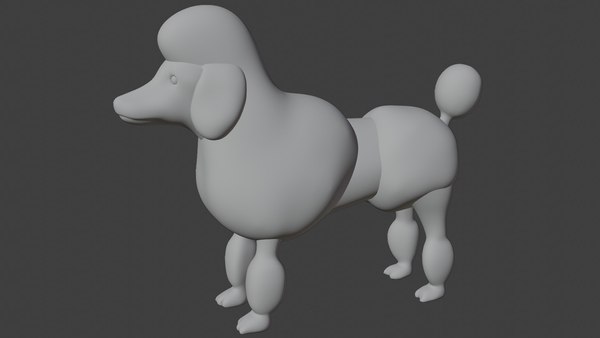 modelo 3d Perro Poodle Low Poly - TurboSquid 1715698
