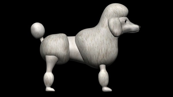 modelo 3d Perro Poodle Low Poly - TurboSquid 1715698