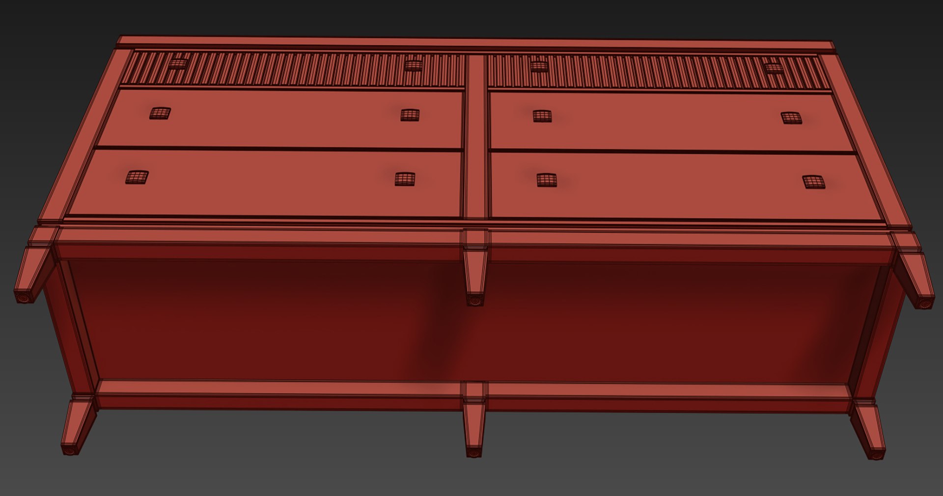 3D Dresser Tv Stand Foxtrot Siver - TurboSquid 2100026