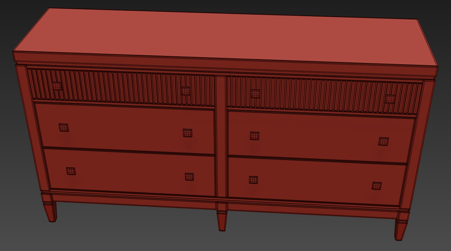 3D Dresser Tv Stand Foxtrot Siver - TurboSquid 2100026
