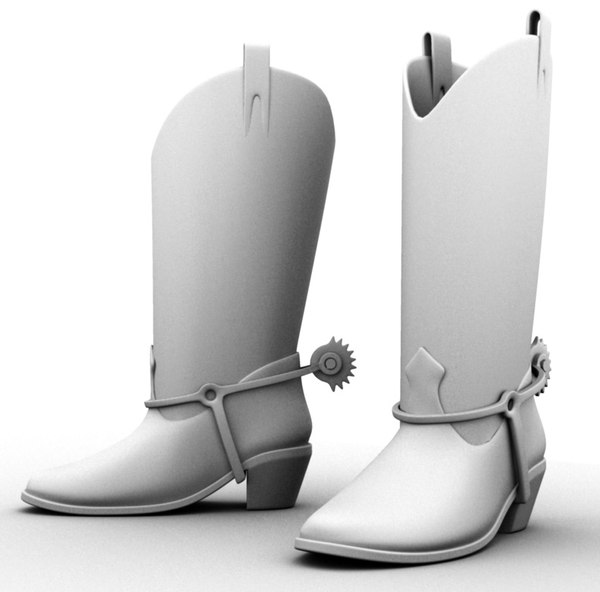 cowboy boots 3d model