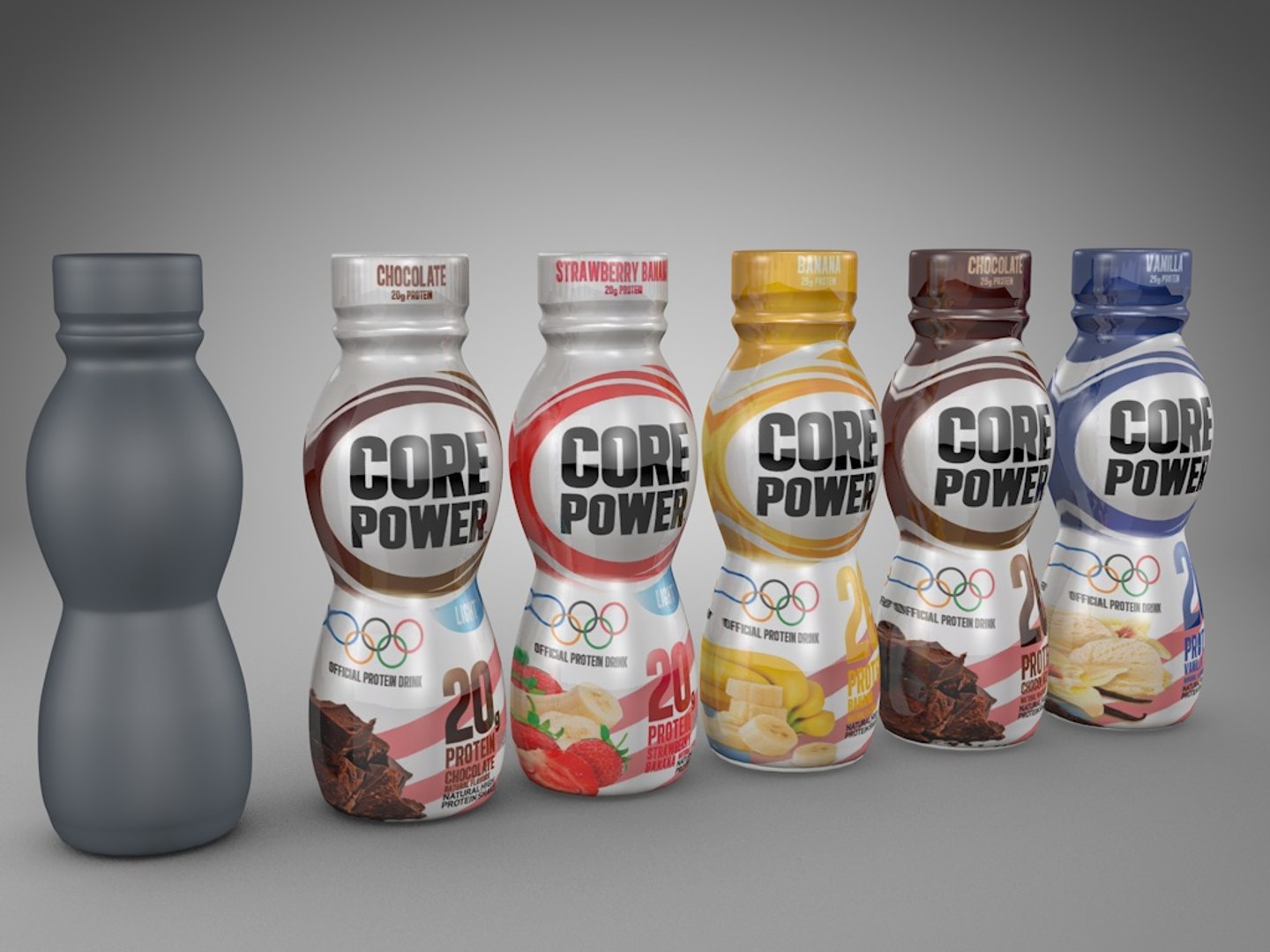 Bottles Core Power Obj