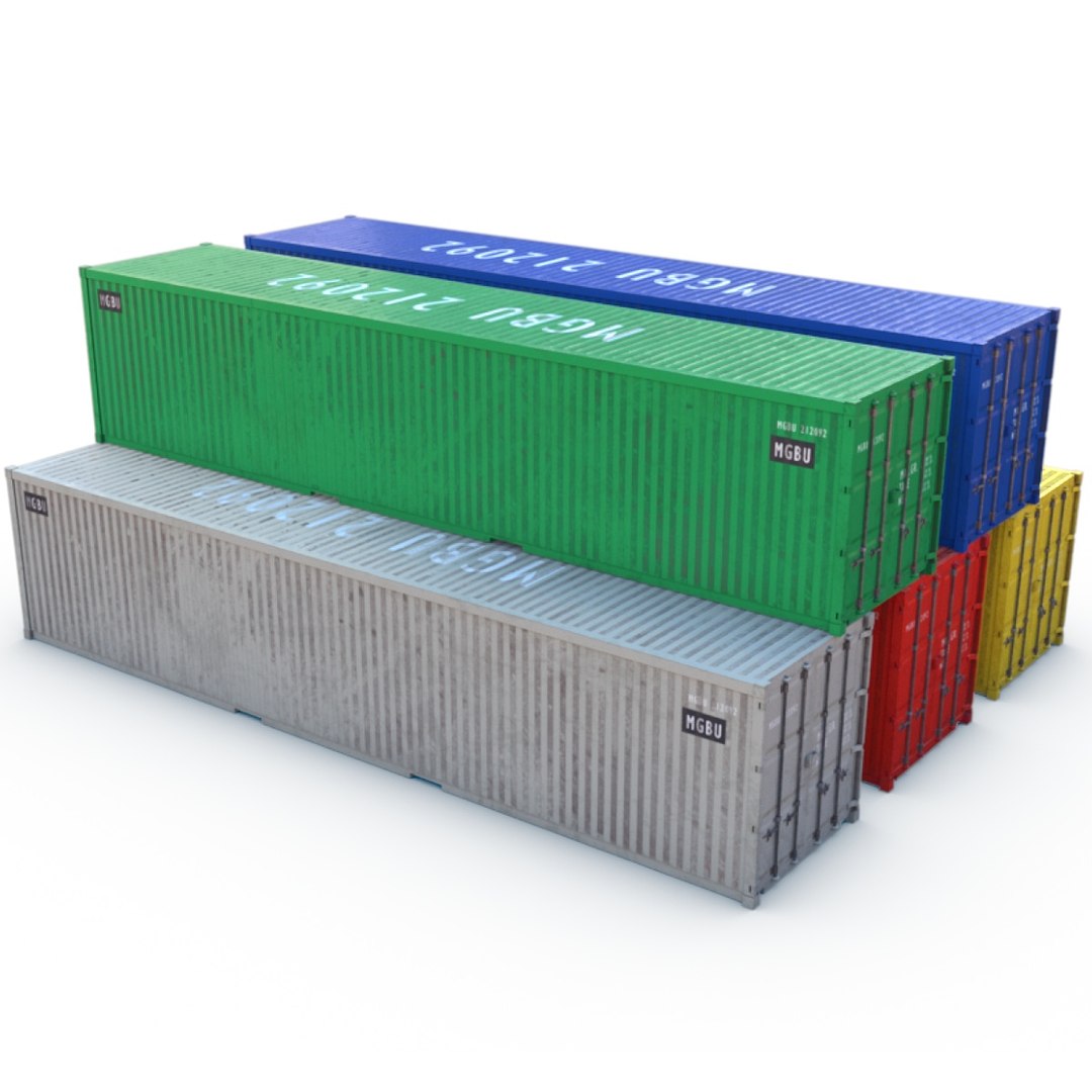 Container 40ft 3D - TurboSquid 1202426