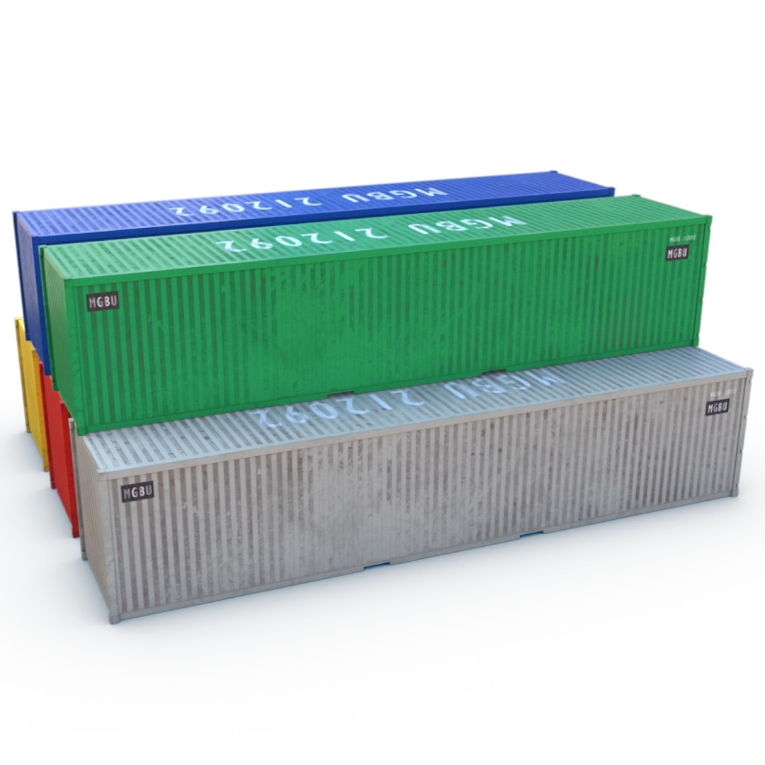 Container 40ft 3D - TurboSquid 1202426
