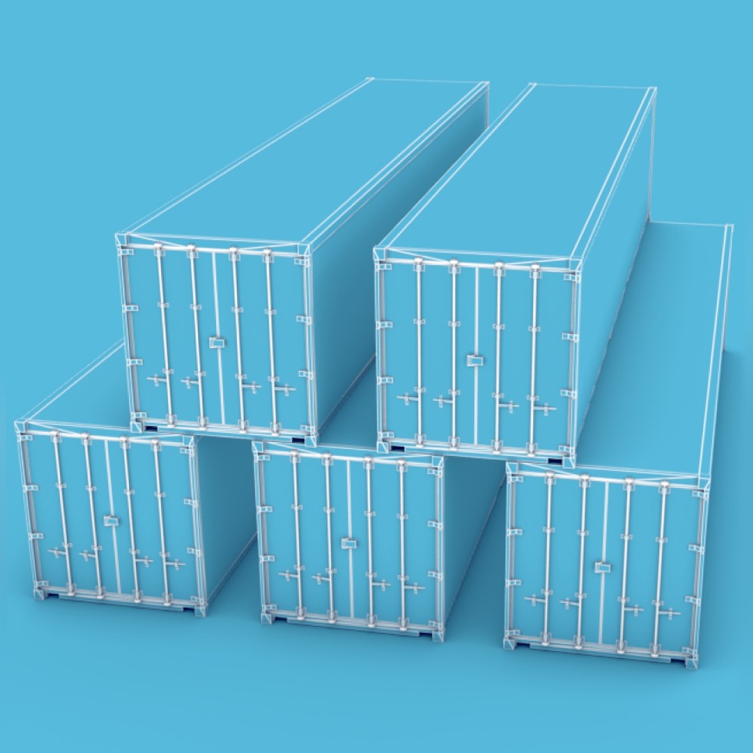 Container 40ft 3D - TurboSquid 1202426