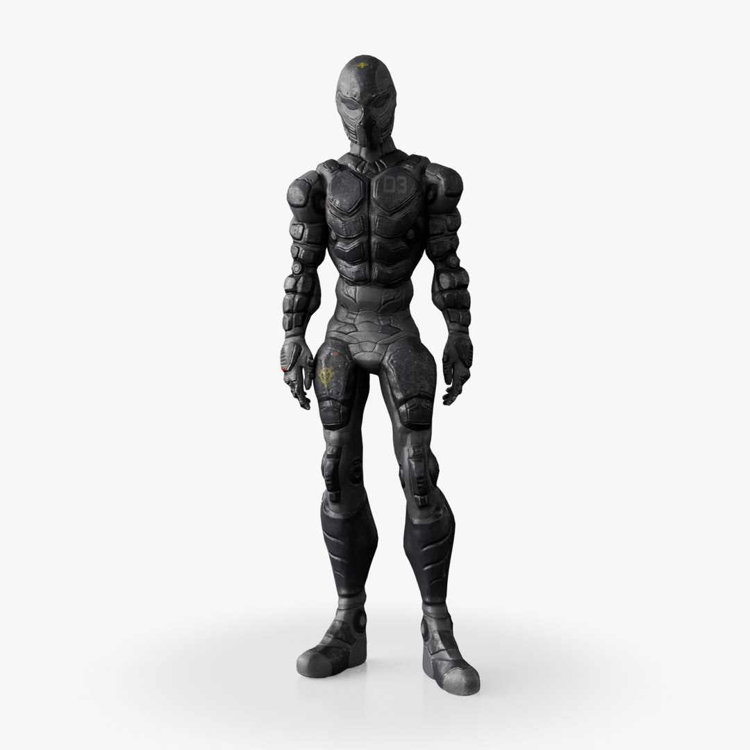 Futuristic Cyborg Soldier 3D - TurboSquid 2366211