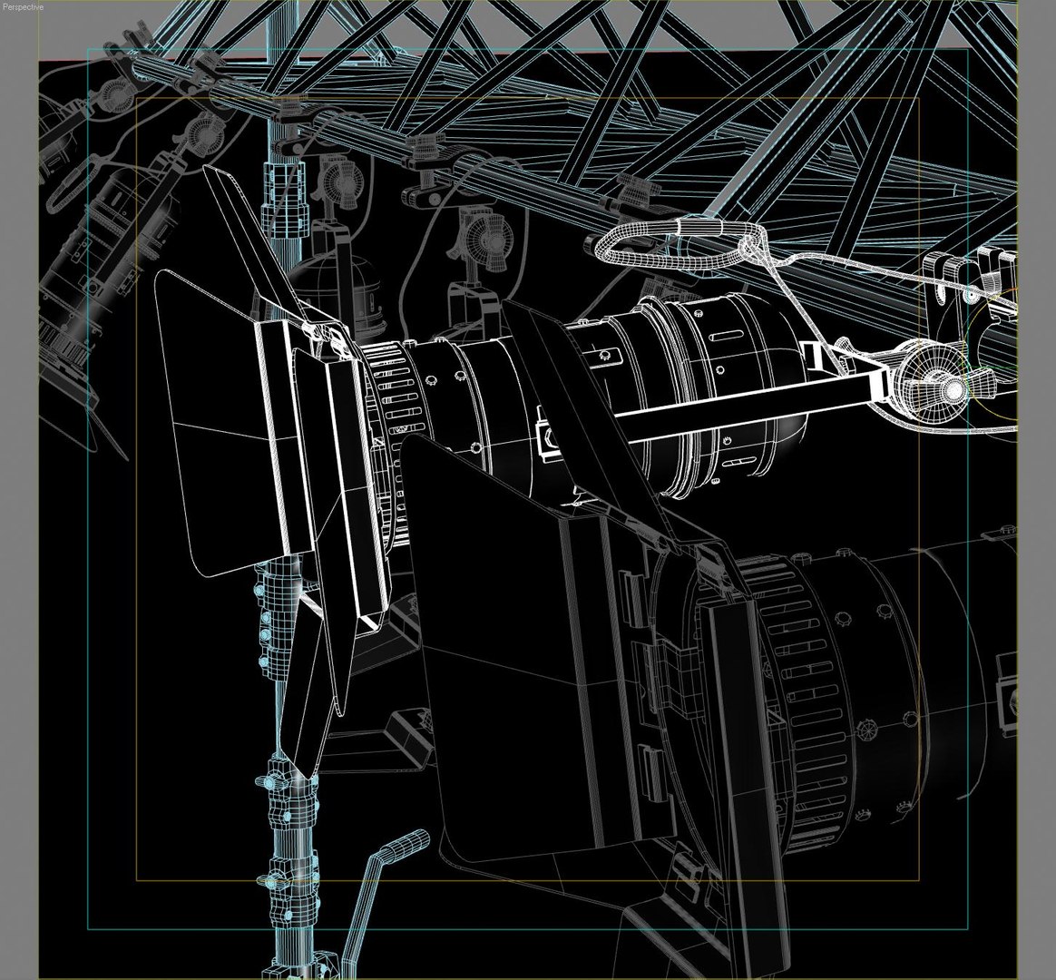 3d Studio Lights Fresnel Ramp Model