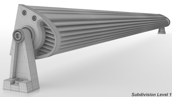 3d model led light bar
