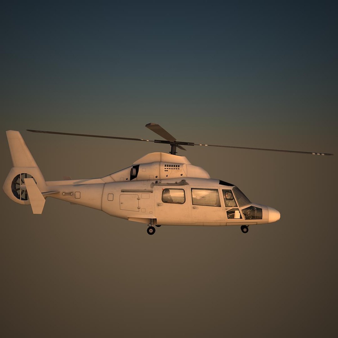 3d Eurocopter Basic Helicopter Model