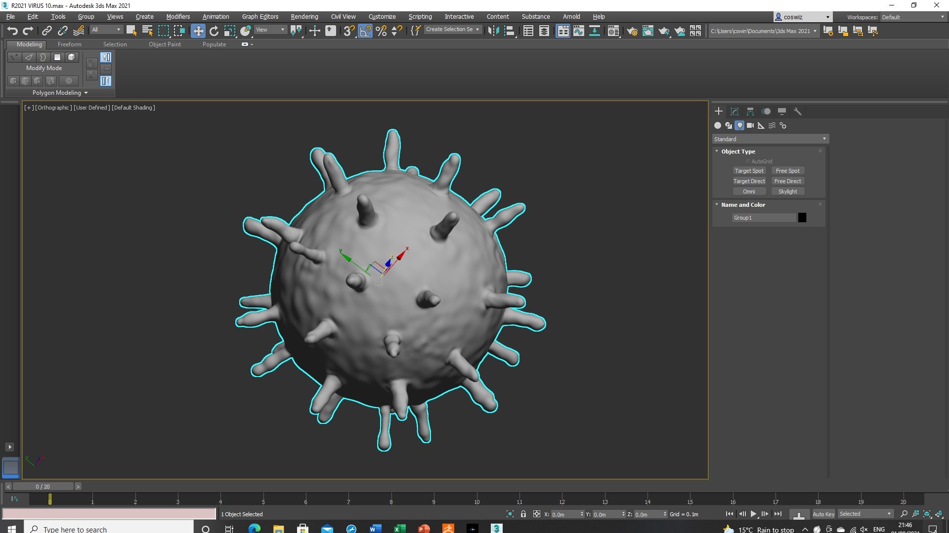 Virus 3D model - TurboSquid 1912710