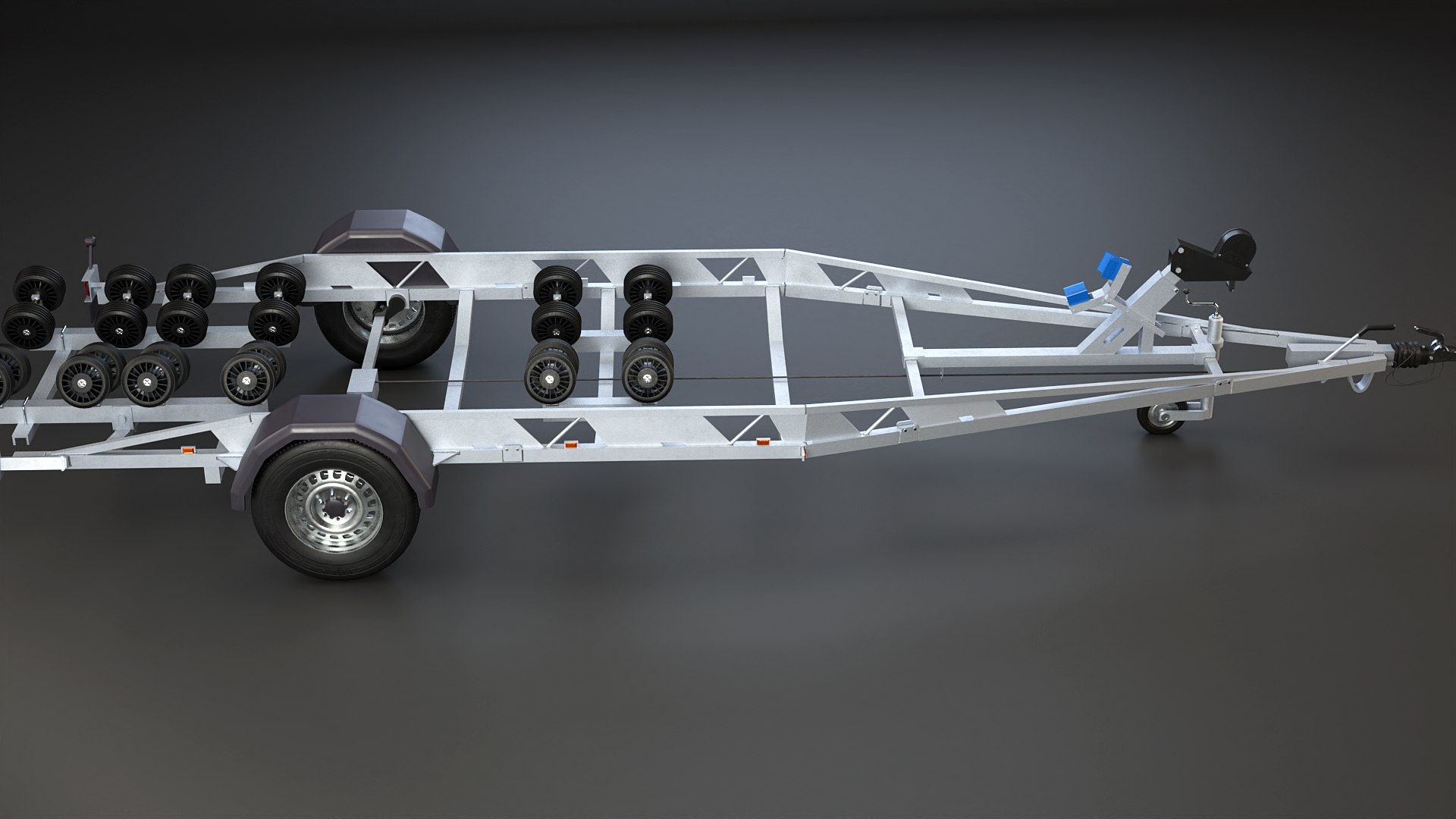 3D Boat Trailer - TurboSquid 2372166