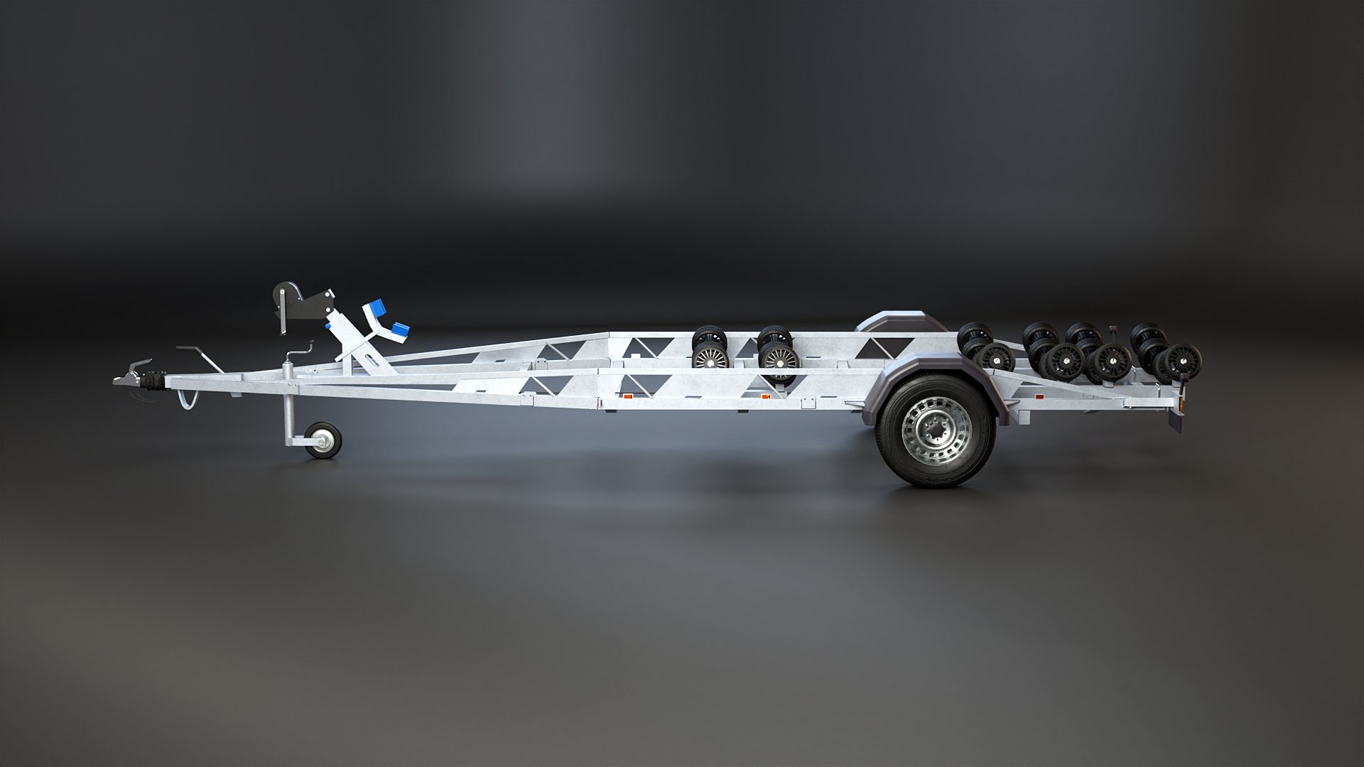 3D Boat Trailer - TurboSquid 2372166