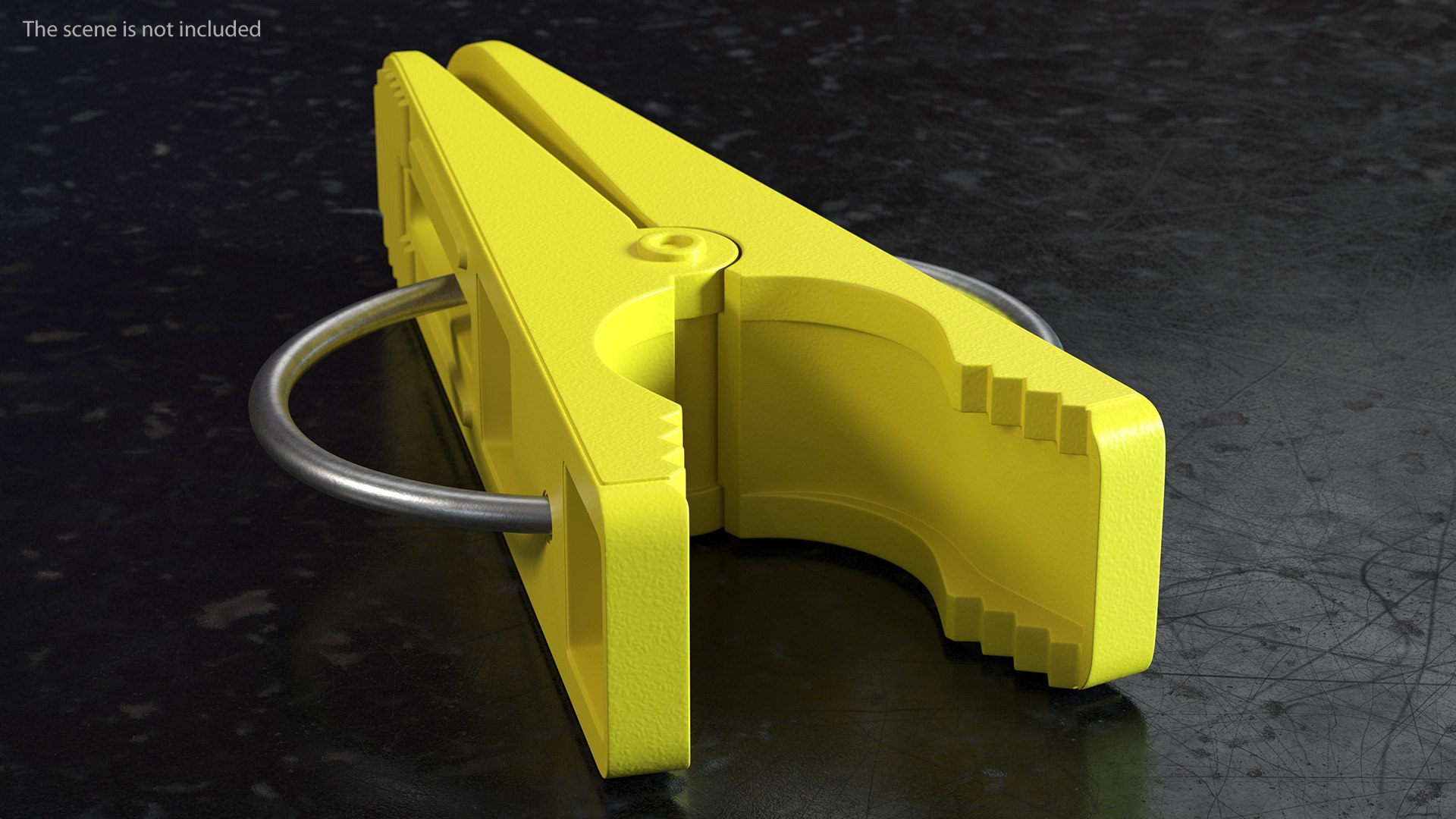 3D Plastic Clothespin Yellow Pressed Model - TurboSquid 1922219