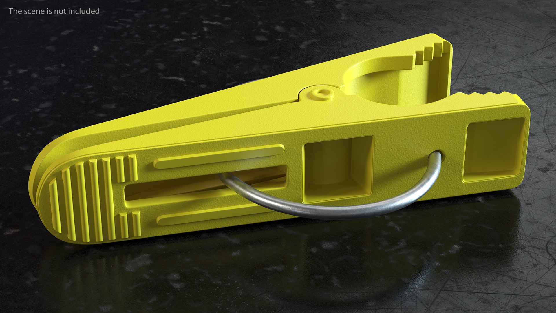 3D Plastic Clothespin Yellow Pressed Model - TurboSquid 1922219