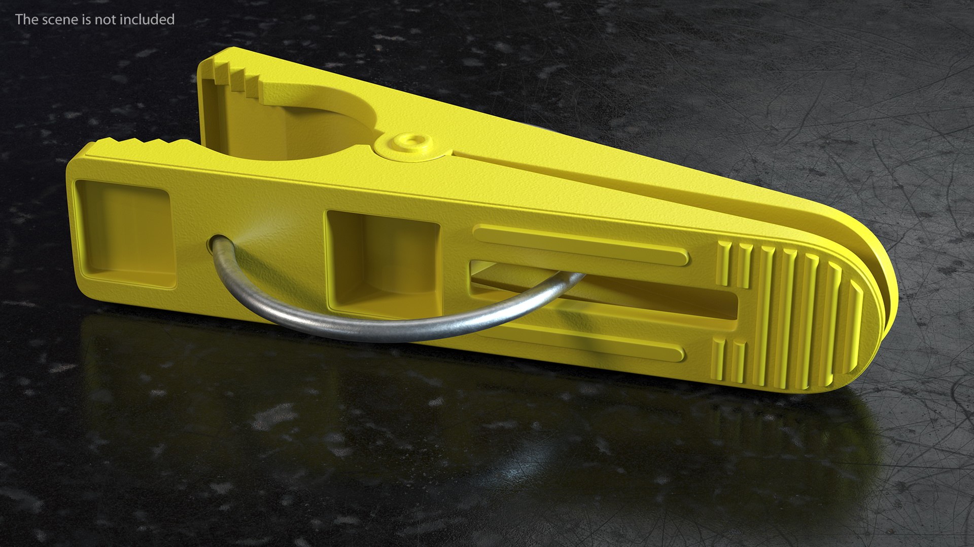 3D Plastic Clothespin Yellow Pressed model - TurboSquid 1922219