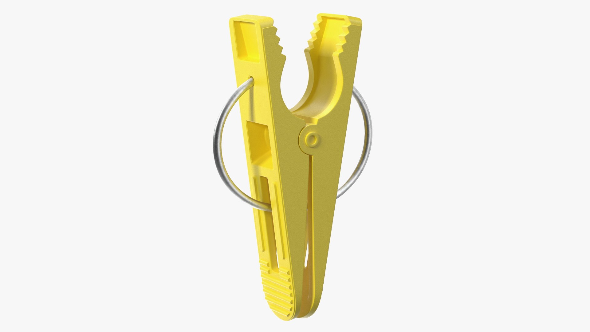 3D Plastic Clothespin Yellow Pressed model - TurboSquid 1922219