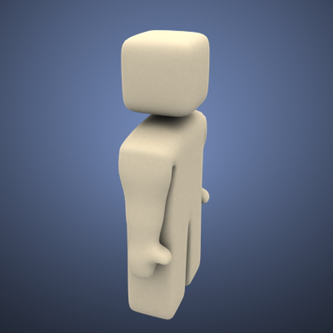 simple cubic figure 3d model