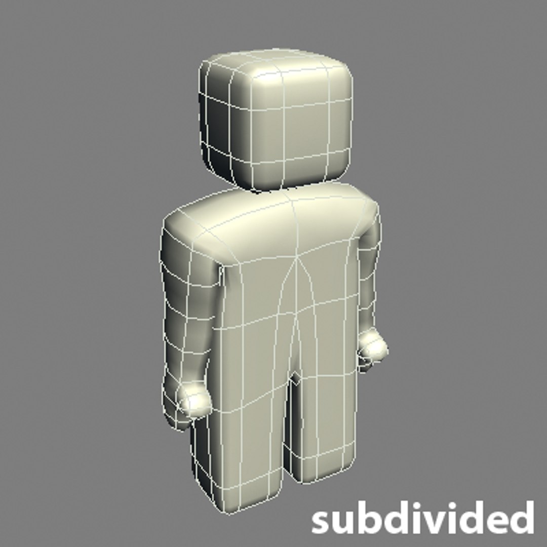 simple cubic figure 3d model