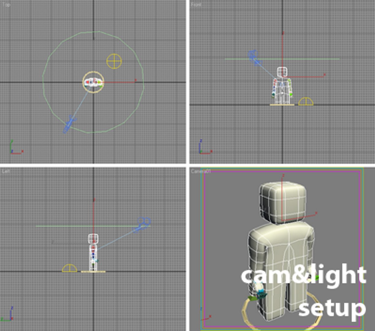 simple cubic figure 3d model