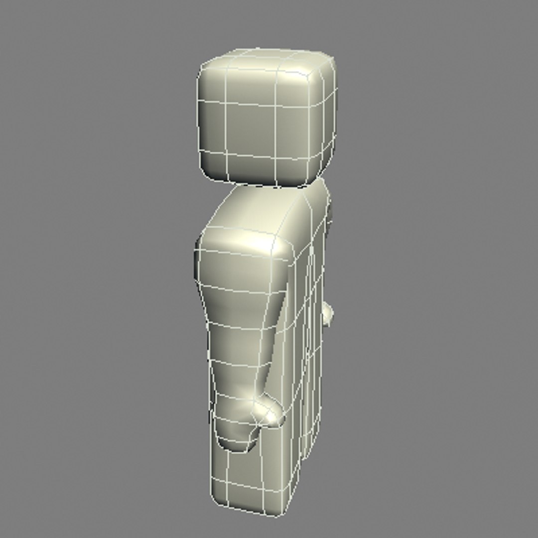 simple cubic figure 3d model