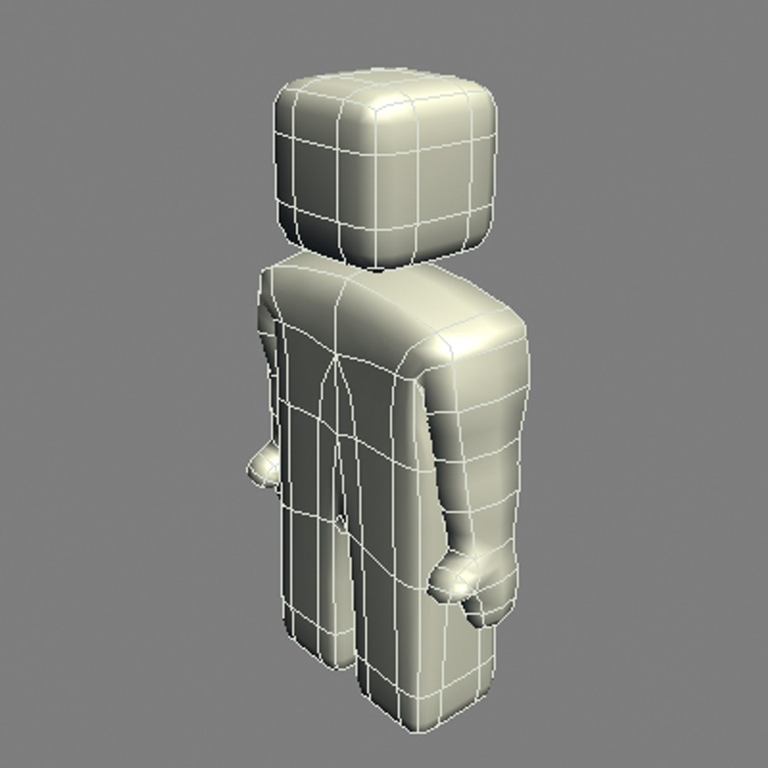 simple cubic figure 3d model