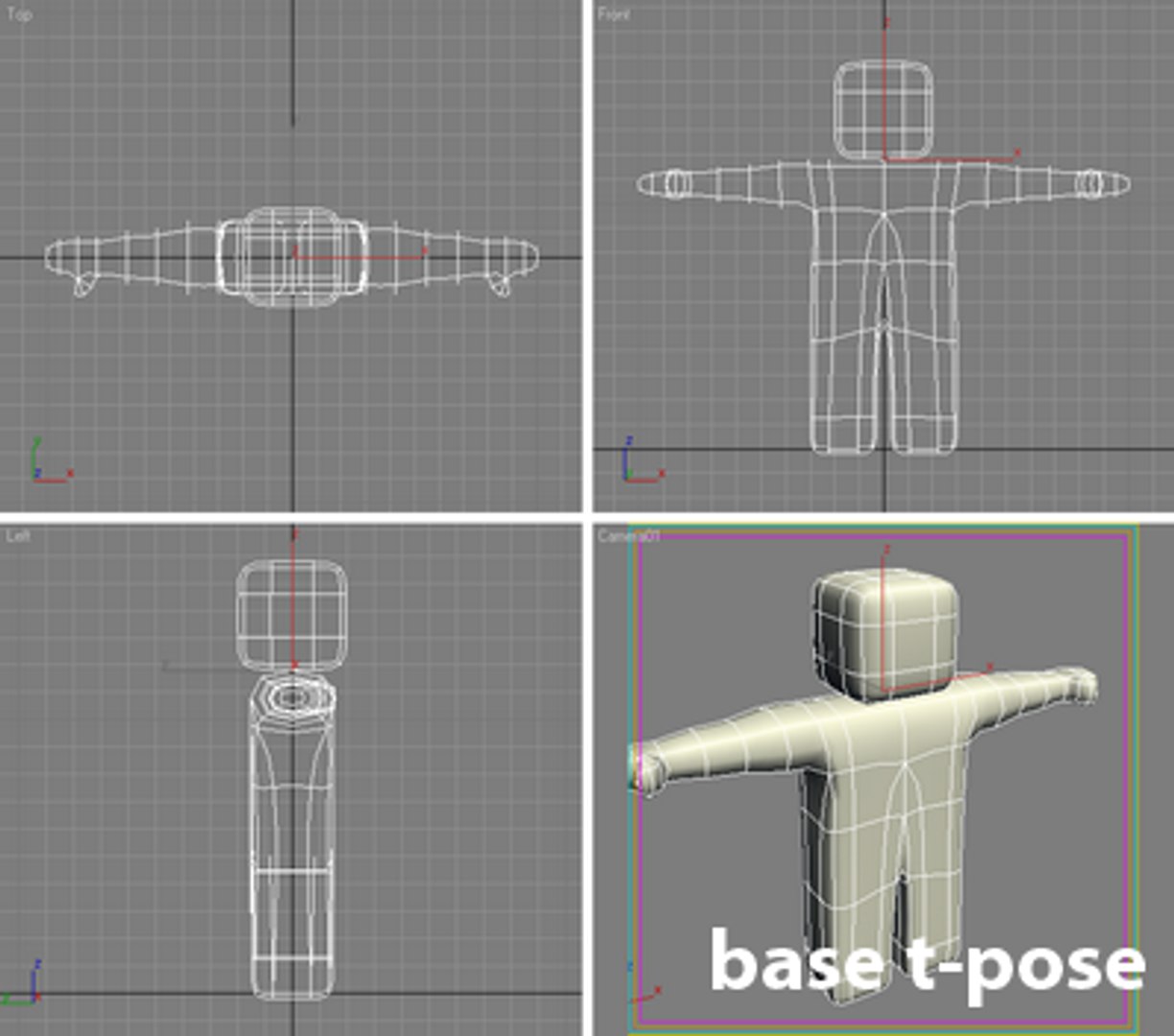 simple cubic figure 3d model