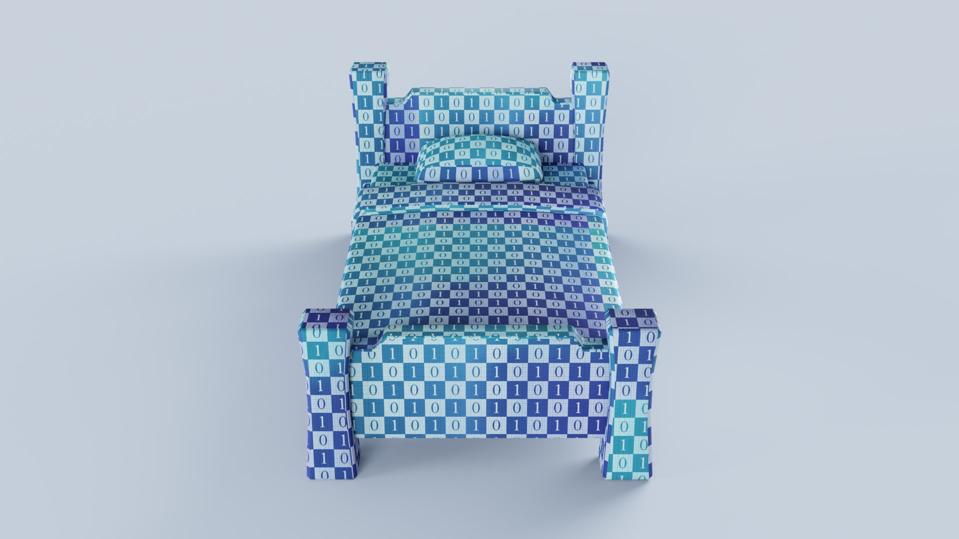 3D Model STYLIZED WOODEN BED - 3 COLOR VARIATION - TurboSquid 1751401