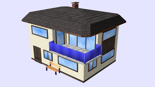 modelo 3d casa 024 casa low poly - TurboSquid 1708924