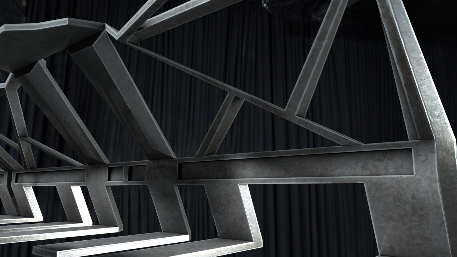 Metal roads model - TurboSquid 1574798