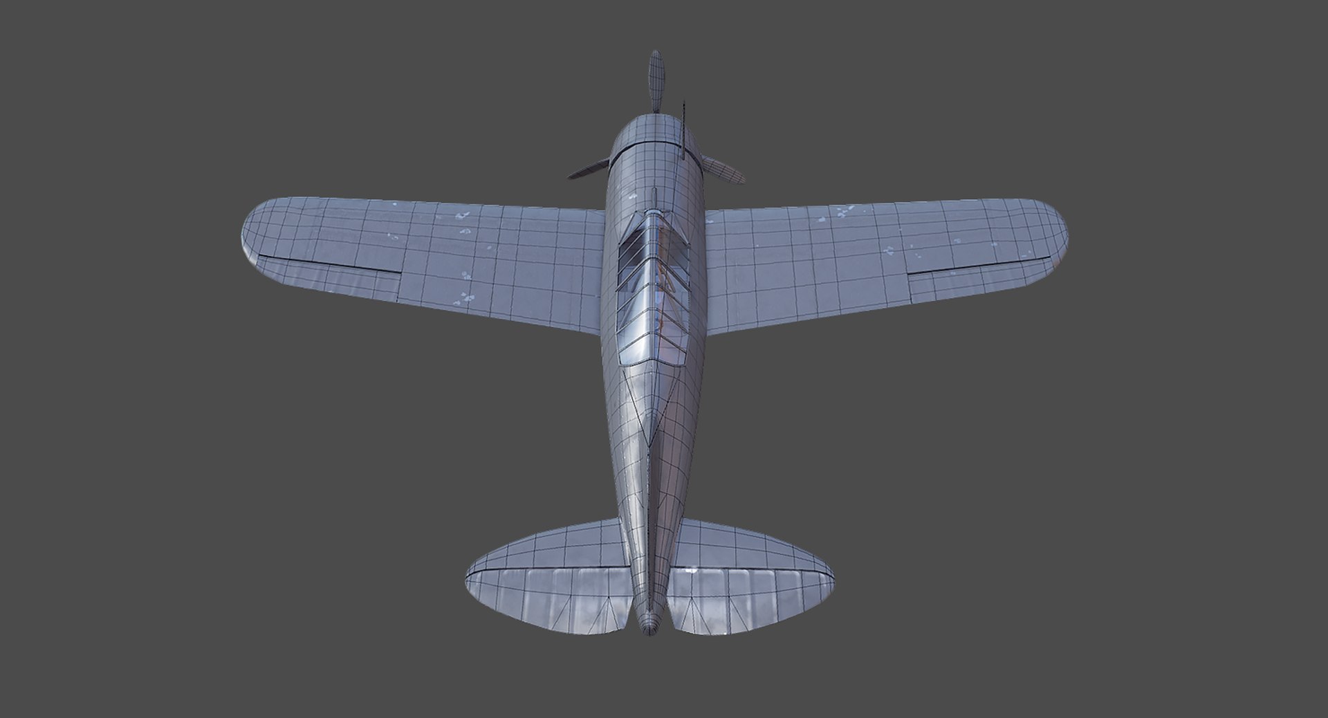 American F2a Buffalo Real-time 3d Model