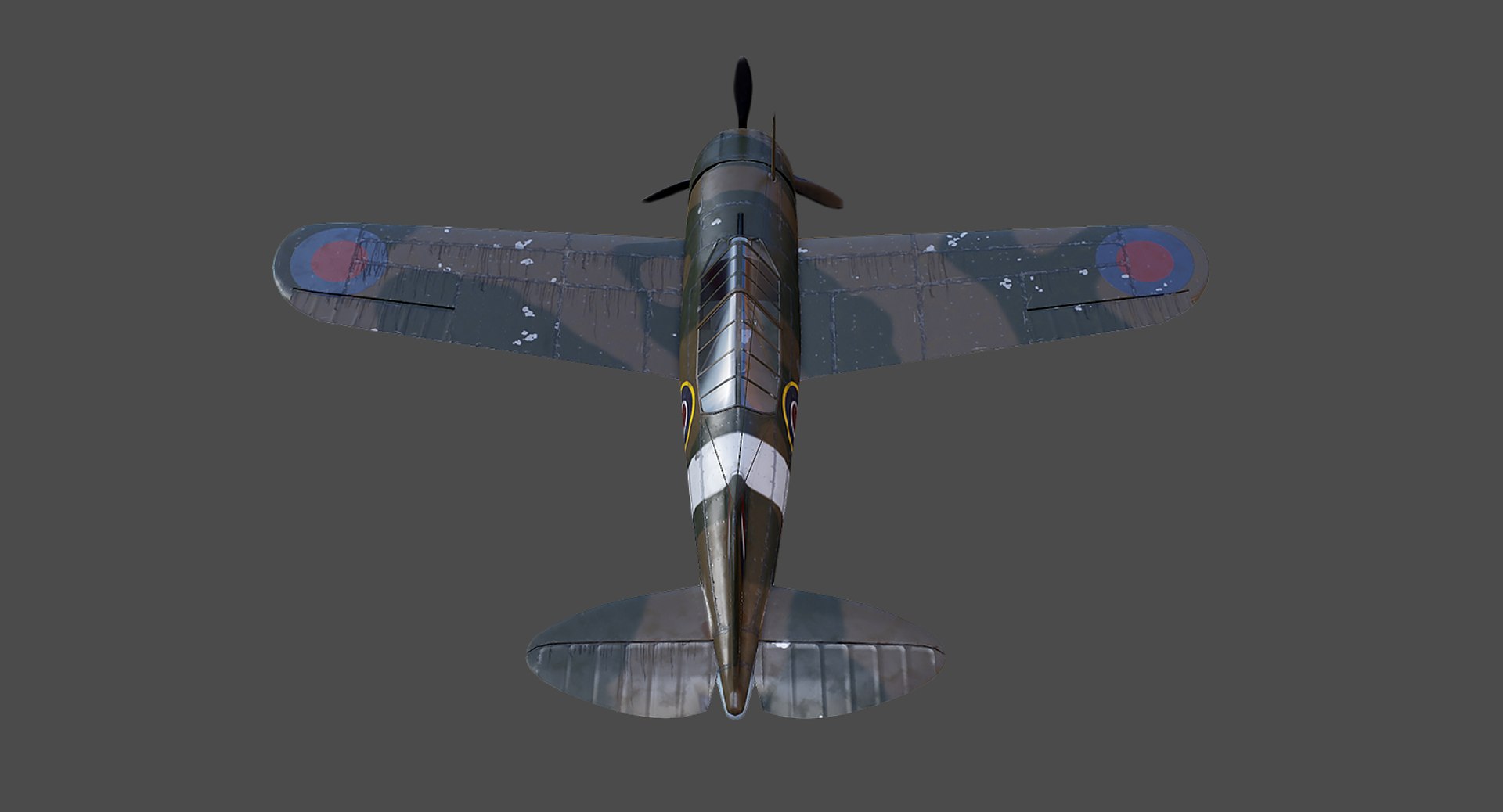 American F2a Buffalo Real-time 3d Model