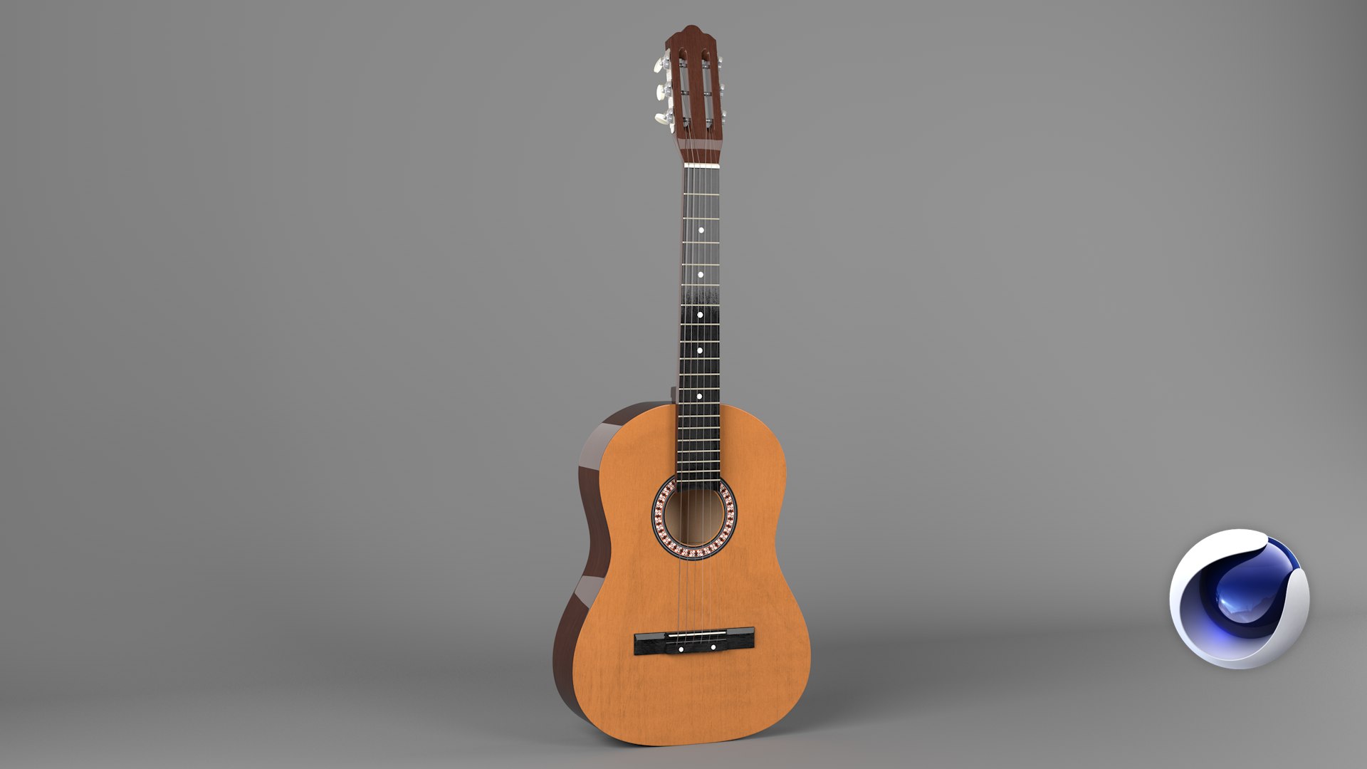3D Acoustic Guitar - TurboSquid 1800415