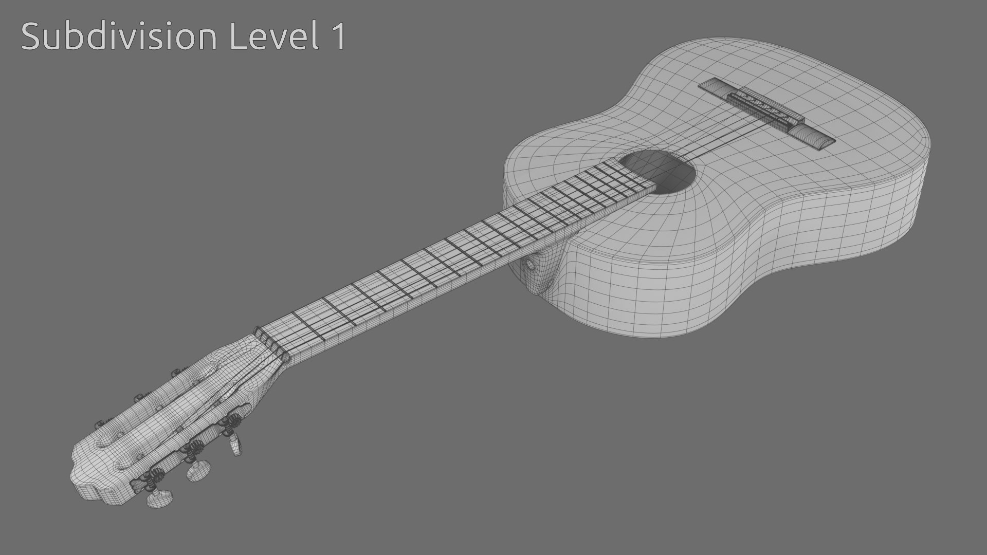 3D Acoustic Guitar - TurboSquid 1800415