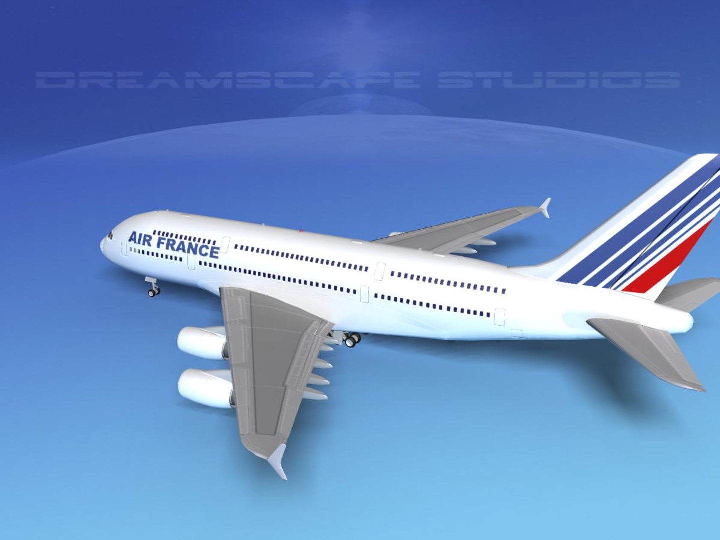 3d Airbus A380 Model