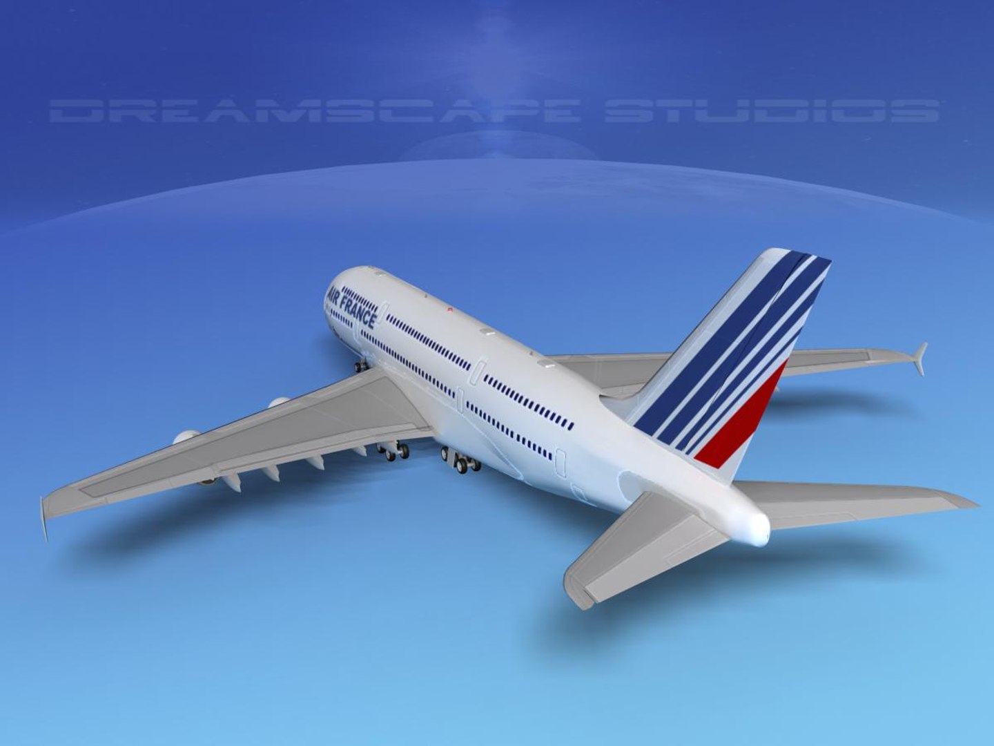 3d Airbus A380 Model