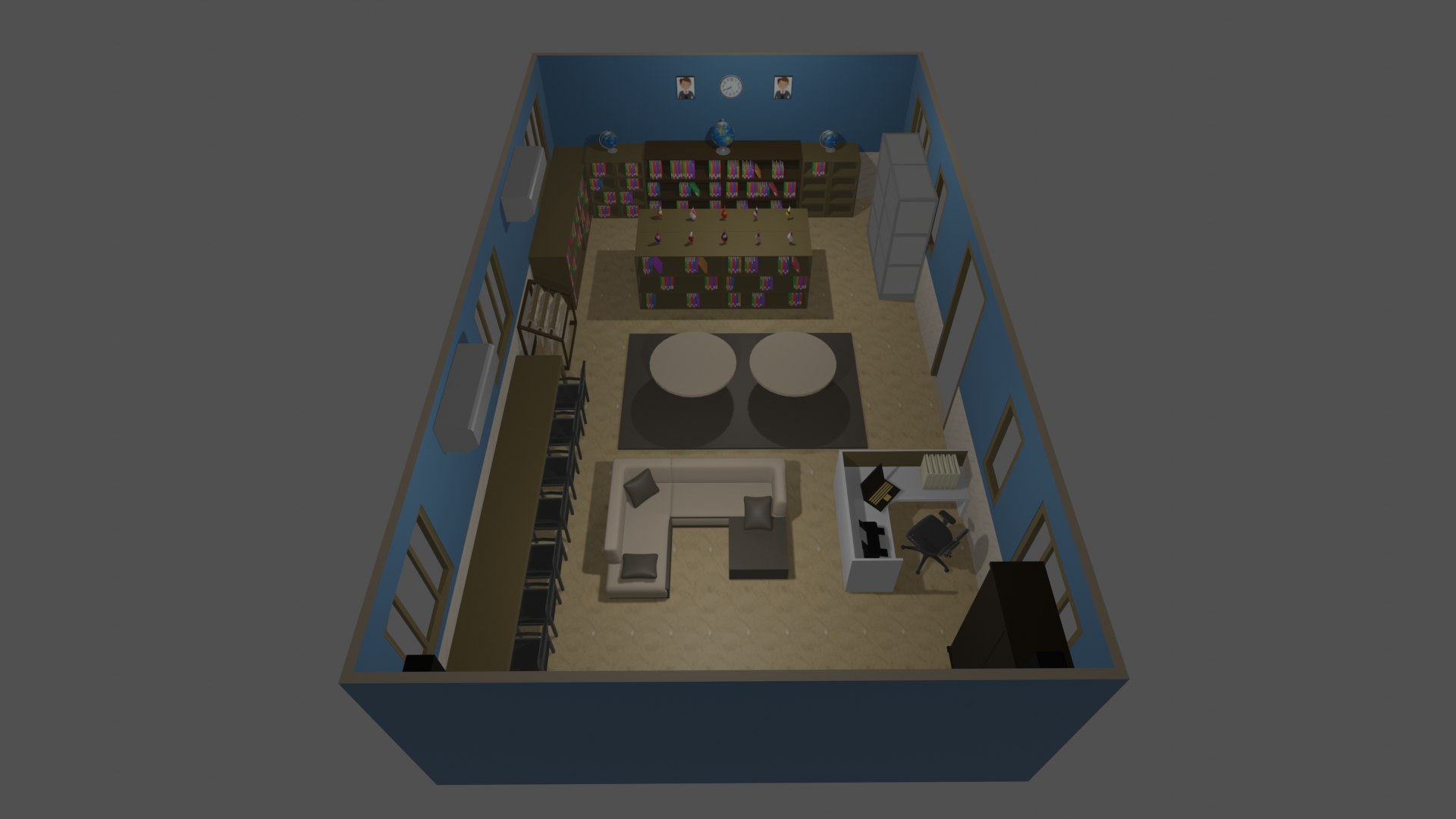 3D Library 3D Floor Plan model - TurboSquid 1742101
