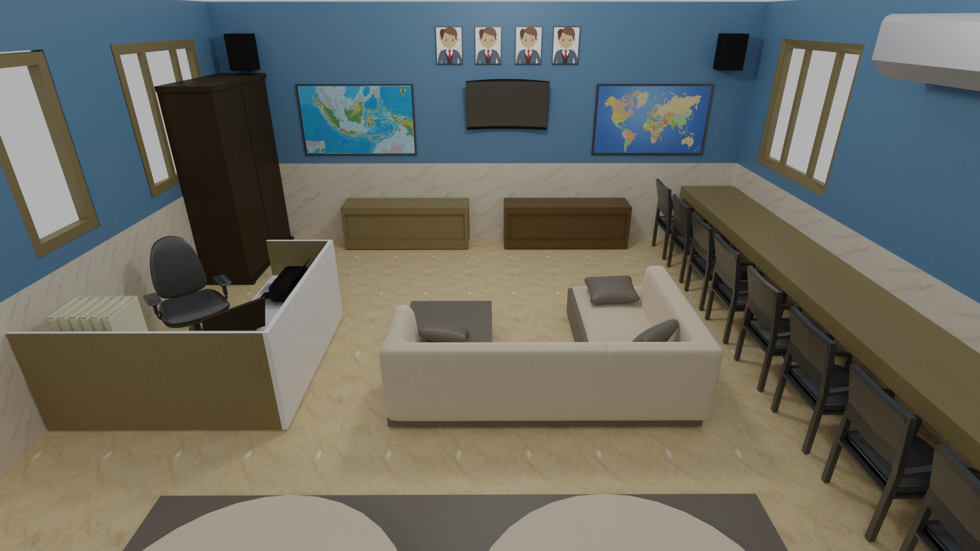 3D Library 3D Floor Plan model - TurboSquid 1742101